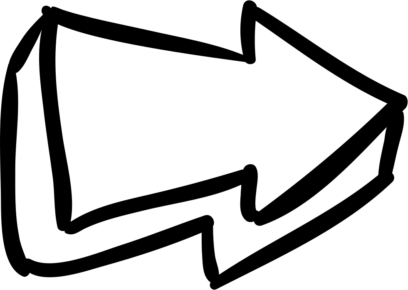 Flechas blancas en PNG sobre fondo transparente