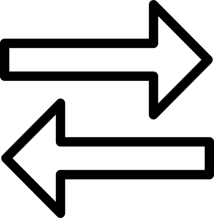 White Arrows in PNG on a Transparent Background. 100 Free Cliparts