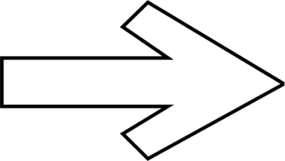 Weiße Pfeile in PNG auf transparentem Hintergrund