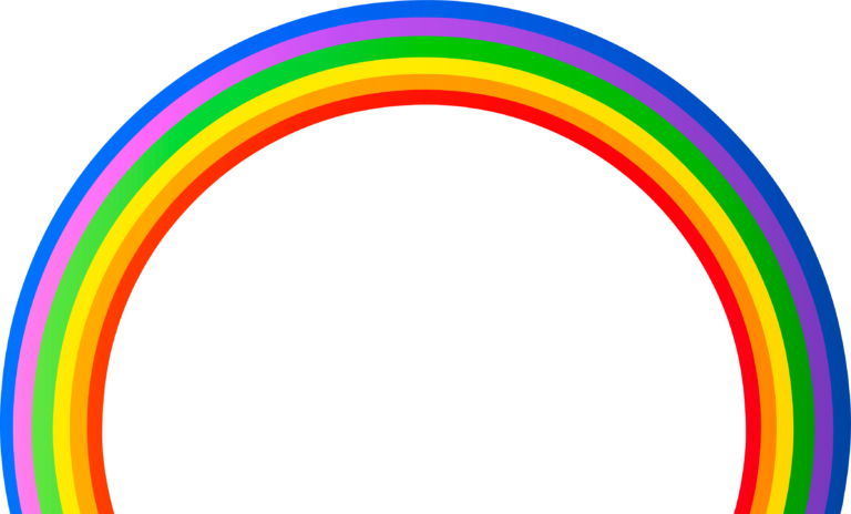 Rainbow PNG Pics on a Transparent Background. Over 100 Free Cliparts