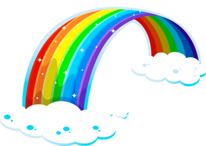 Duhové obrázky v PNG na průhledném pozadí