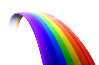 Rainbow PNG Pics on a Transparent Background. Over 100 Free Cliparts