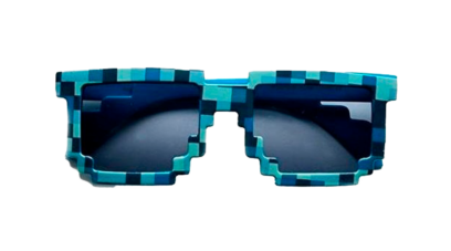 Pixel Sunglasses PNG on Transparent Background - Free Cliparts