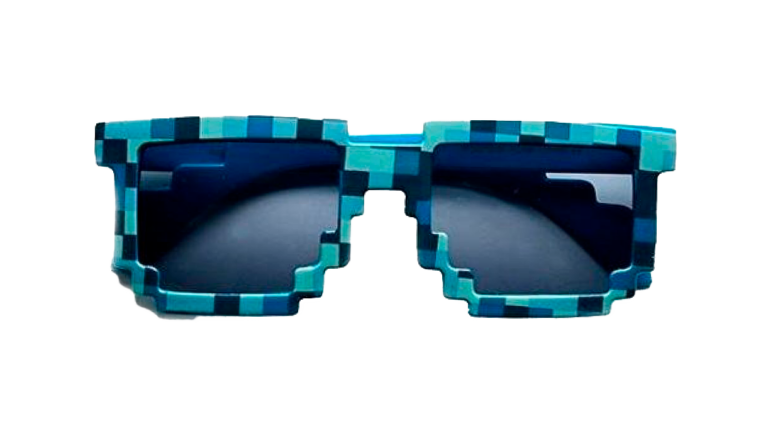 Pixel Sunglasses PNG on Transparent Background - Free Cliparts