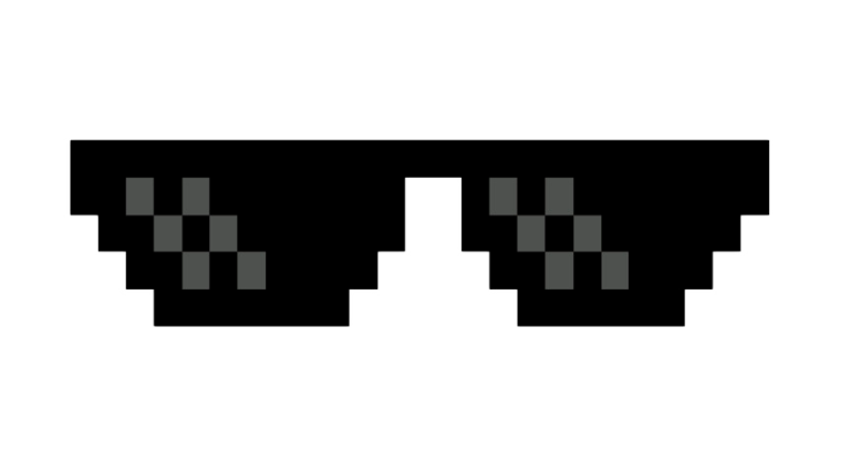 Pixel Sunglasses PNG on Transparent Background - Free Cliparts