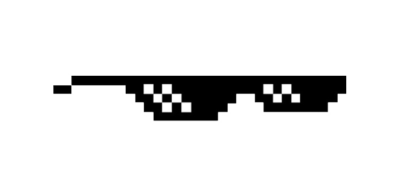 Pixel Sunglasses PNG on Transparent Background - Free Cliparts