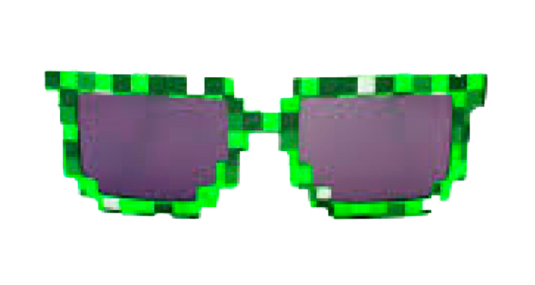 Pixel Sunglasses PNG on Transparent Background - Free Cliparts