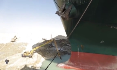 Photos of The Ever Given Ship Stuck in The Suez Canal