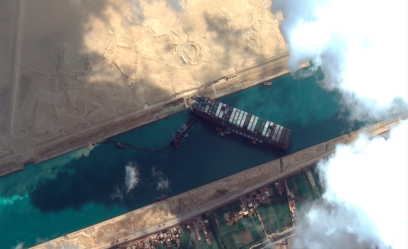 Photos of The Ever Given Ship Stuck in The Suez Canal