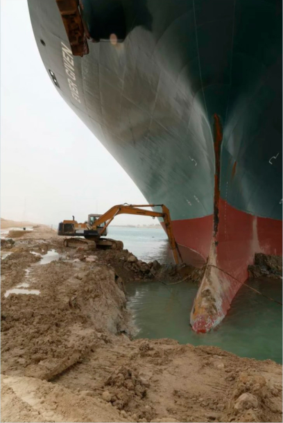 Photos of The Ever Given Ship Stuck in The Suez Canal