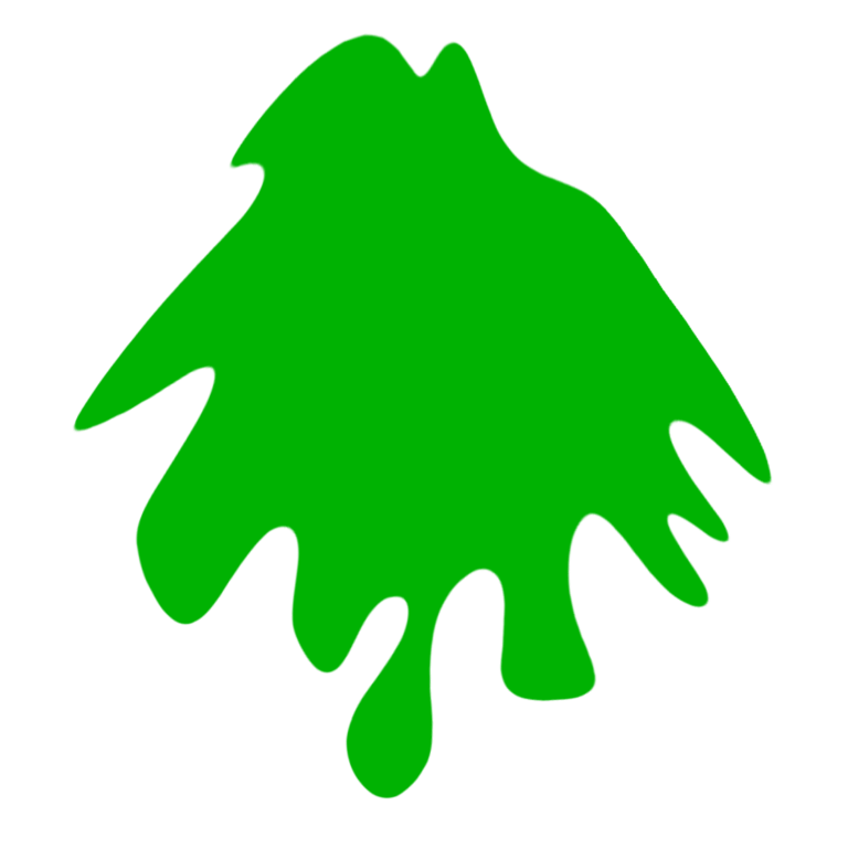 Splashes, Spots and Blots on Transparent Background in PNG-Format