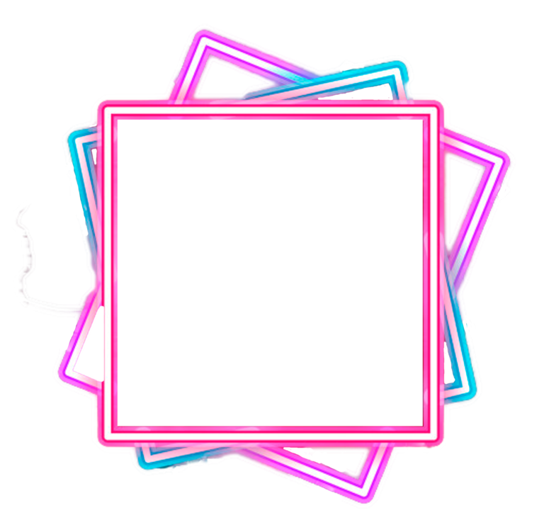 Marcos de neón PNG sobre fondo transparente - 100 imágenes gratis