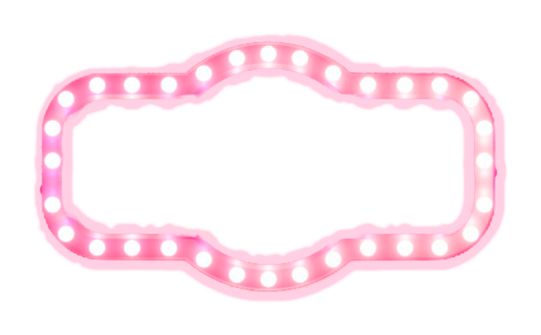 Cadres néon PNG sur fond transparent - 100 images gratuites