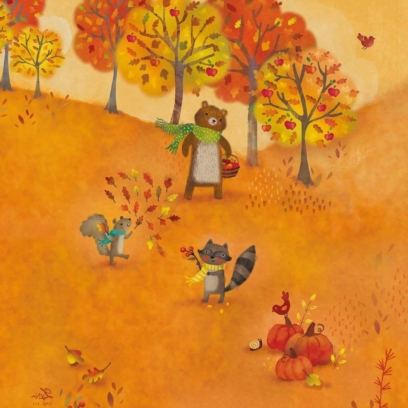 Imágenes y dibujos de otoño - 150 ideas para dibujar