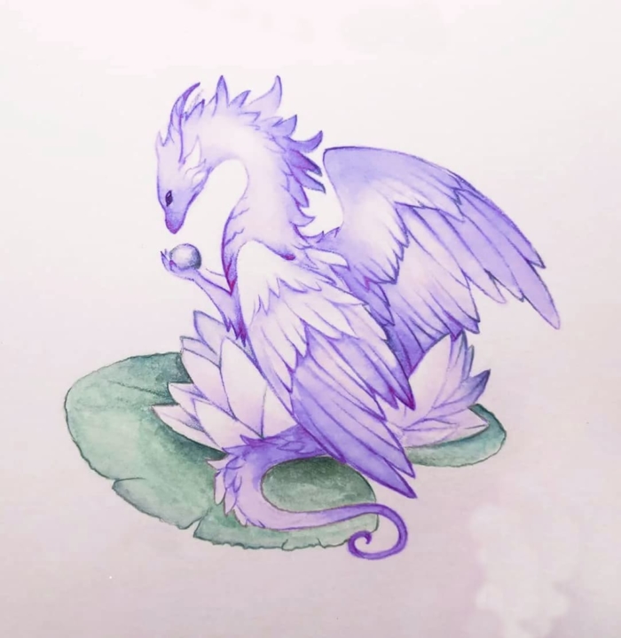 Zdjęcia i rysunki smoków do szkicowania