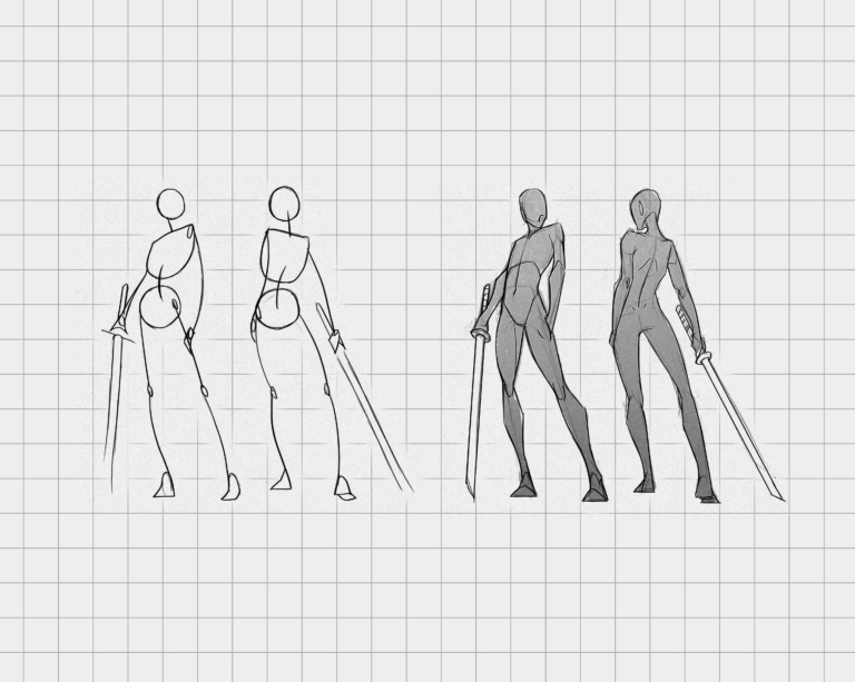 Drawings of Human Body For Sketching