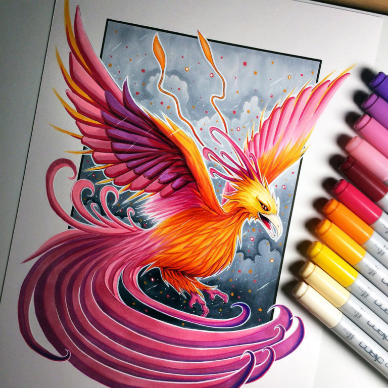 Rysunki do szkicowania flamastrami - 100 zdjęć do rysowania