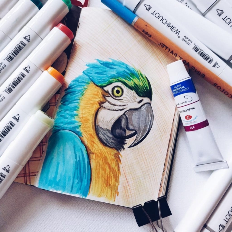 Drawings With Felt-Tip Pens For Sketching - 100 Pictures For Drawing