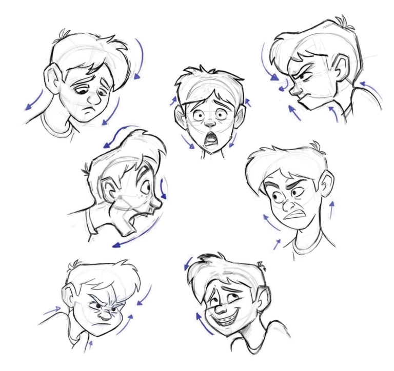 Drawings of Human Faces For Sketching