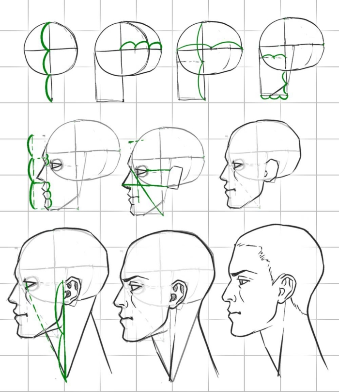 Drawings of Human Faces For Sketching