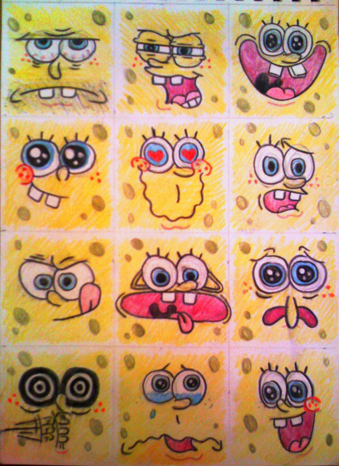 Spongebob kresby a obrázky pro skicování
