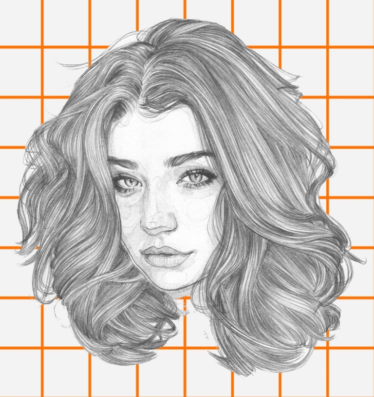 Pencil-Drawn Portraits - 100 Drawings to Sketch For Free