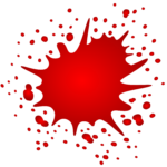 Sang PNG sur fond transparent
