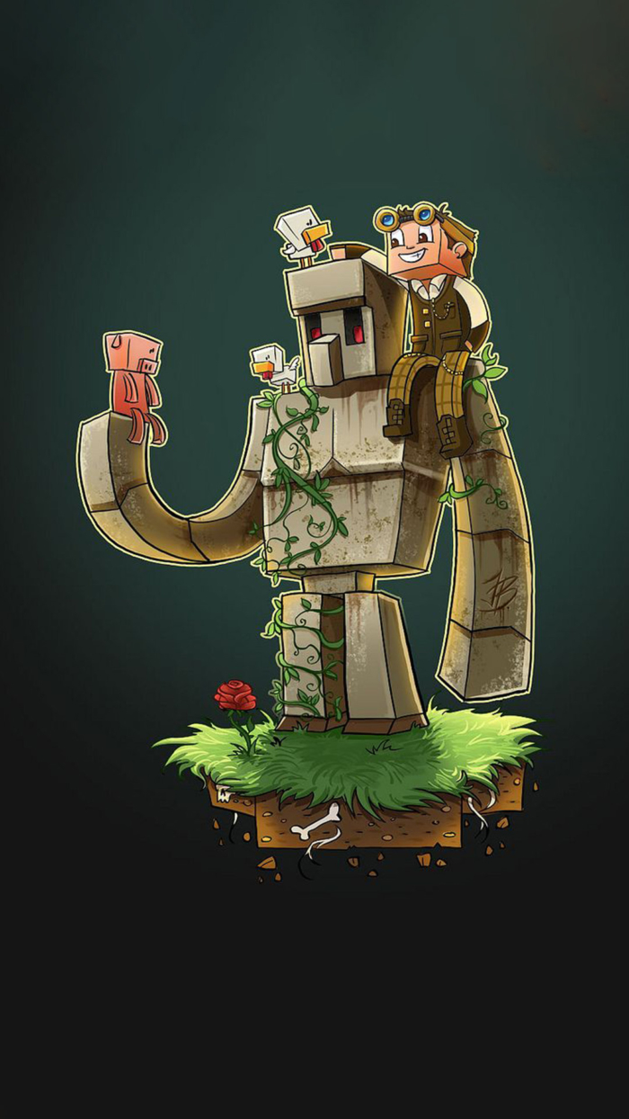Minecraft tapeta na telefon