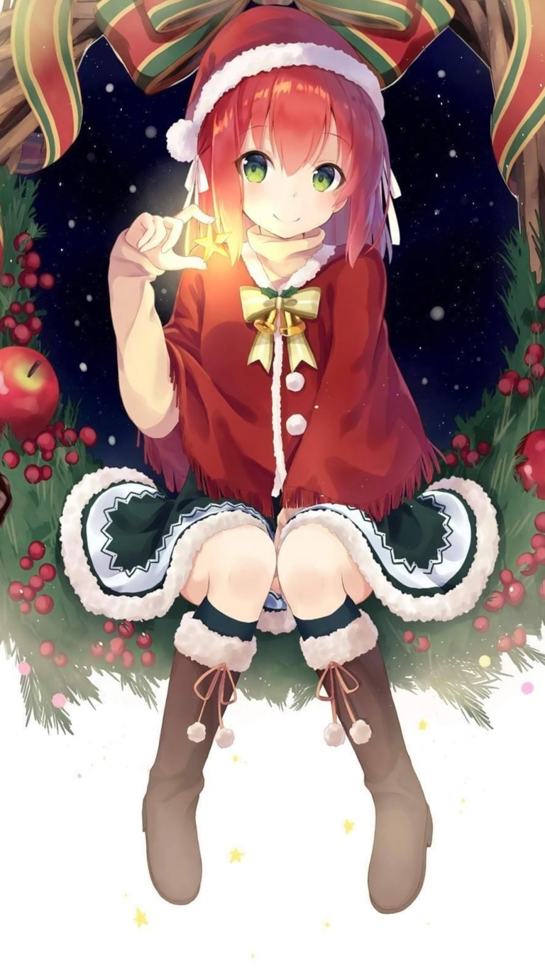 Anime Christmas Phone Wallpapers