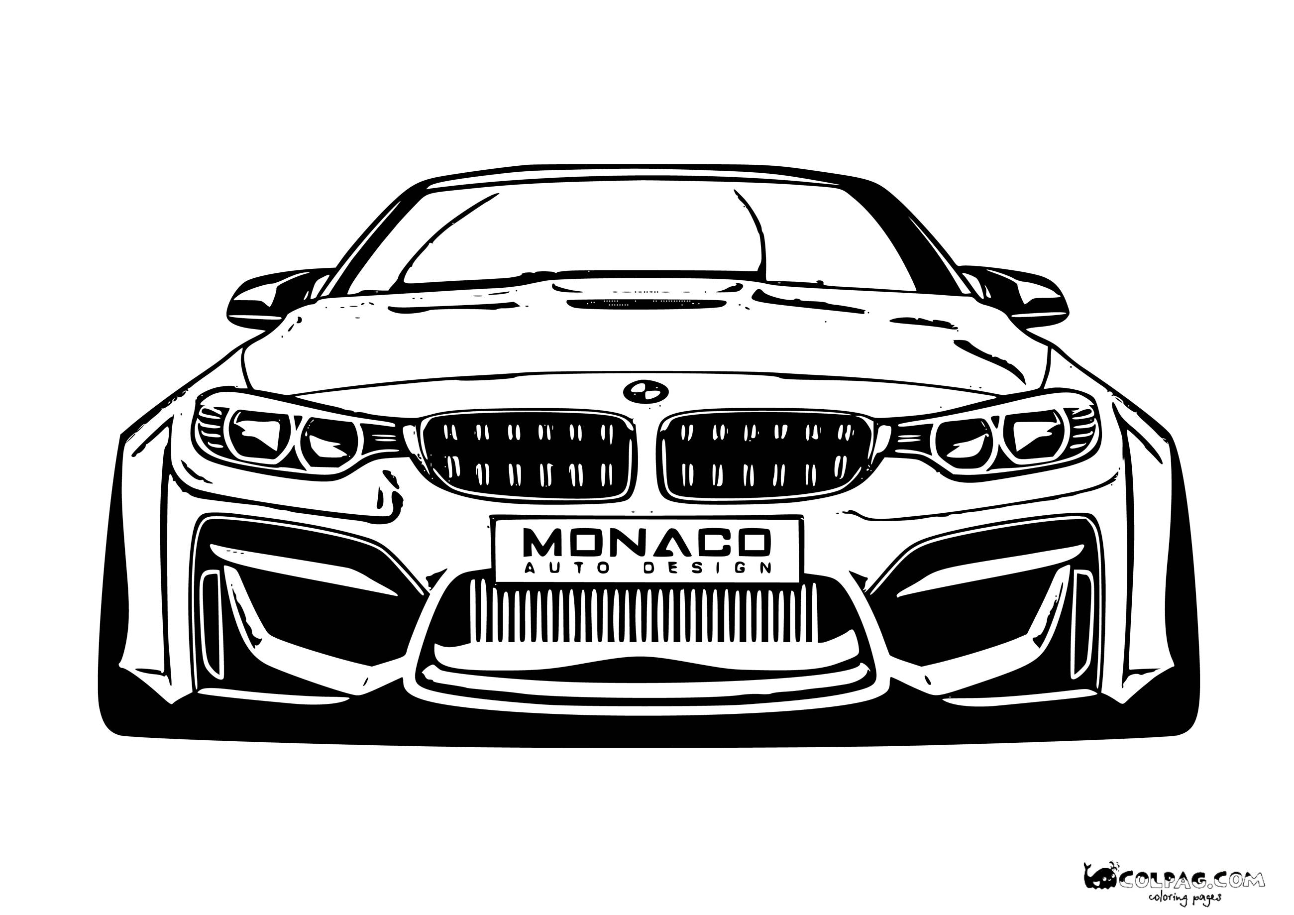 BMW Printable Coloring Pages BMW Printable Coloring Pages