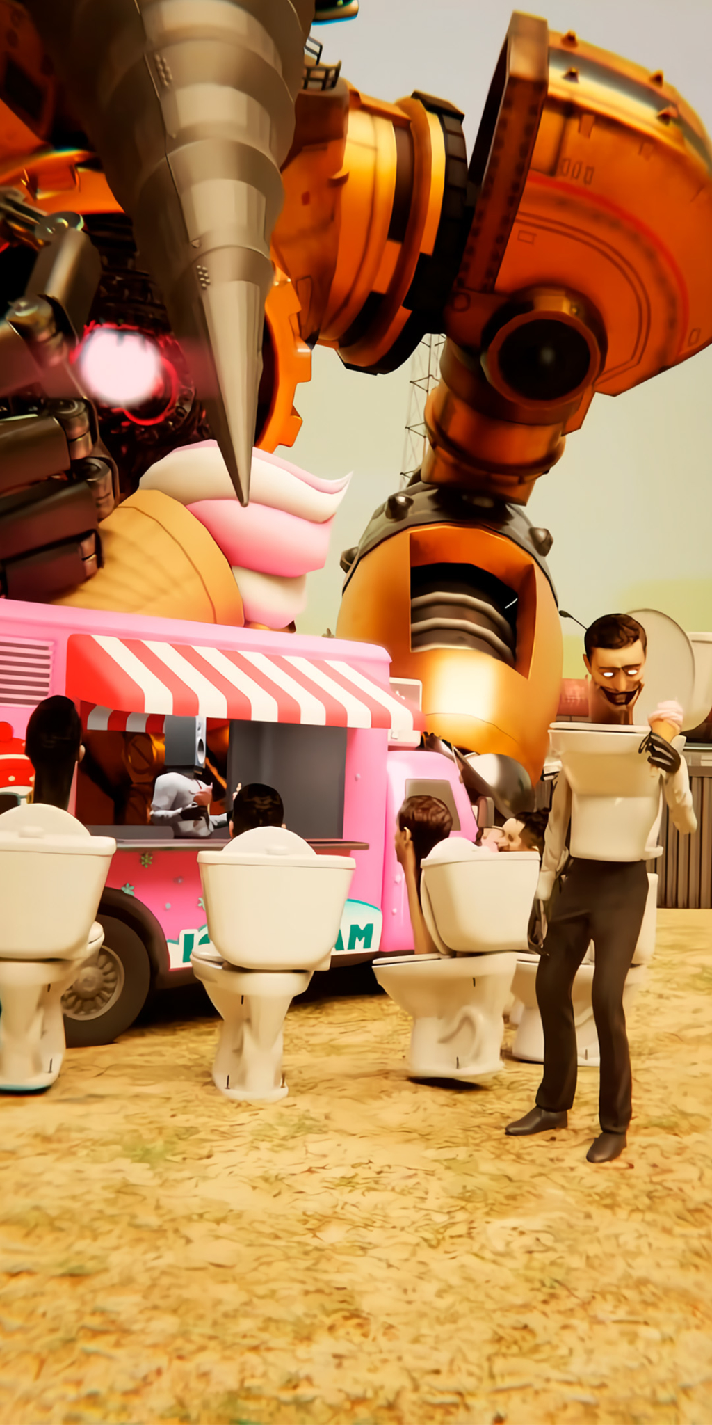 Skibidi Toilet Phone Wallpapers 2k, 4k