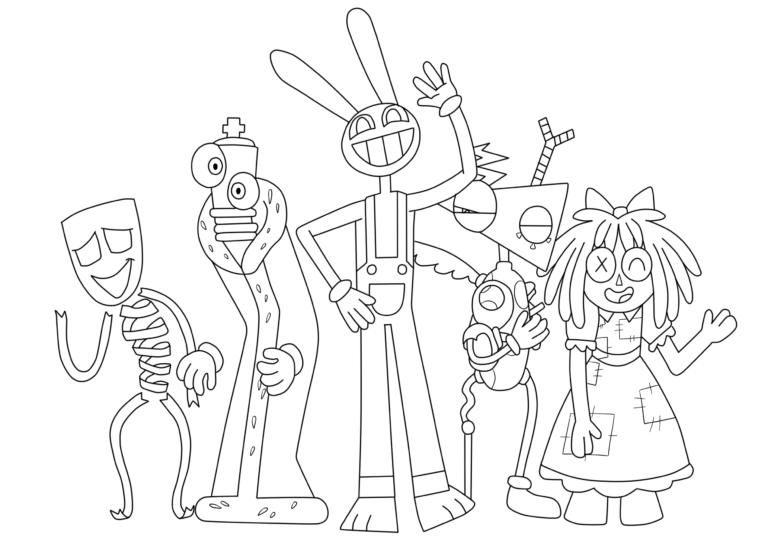 Disegni da colorare di The Amazing Digital Circus