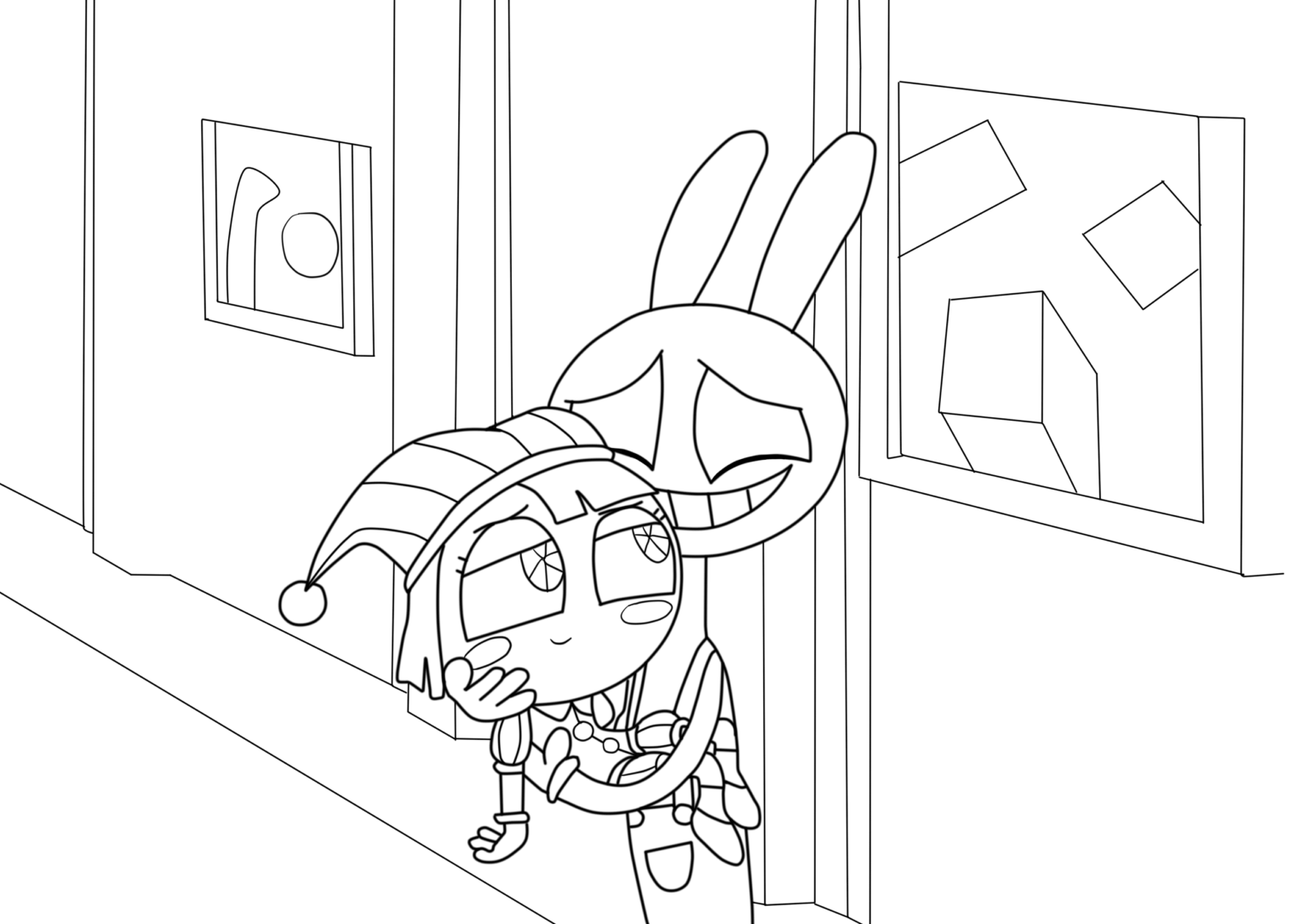 Der Unglaubliche Digitale Zirkus Ausmalbilder zum Ausdrucken