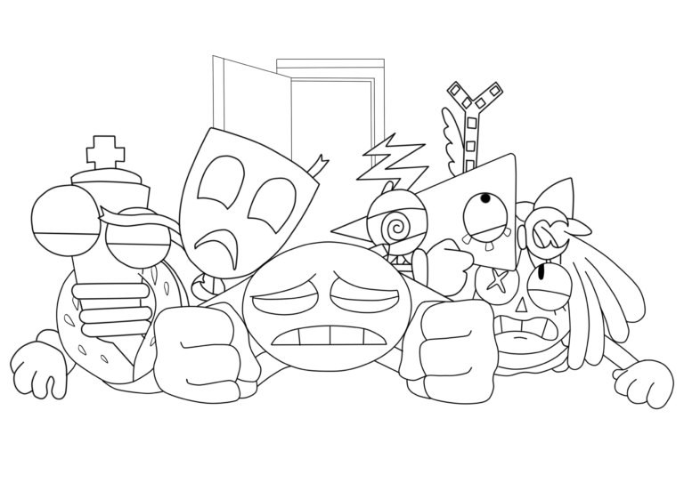 The Amazing Digital Circus Coloring Pages