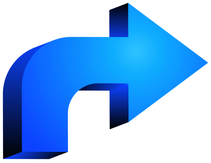 Flechas azules PNG en fondo transparente y alta resolución gratis