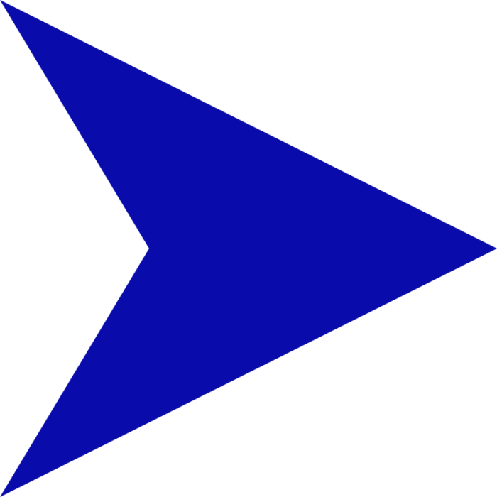 Blue PNG Arrows on Transparent Background for Free