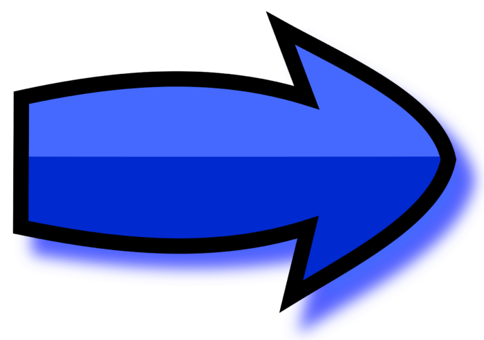 Niebieskie strzałki PNG na przezroczystym tle za darmo