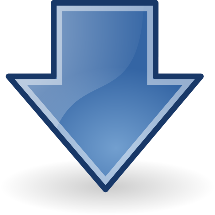 Flechas azules PNG en fondo transparente y alta resolución gratis