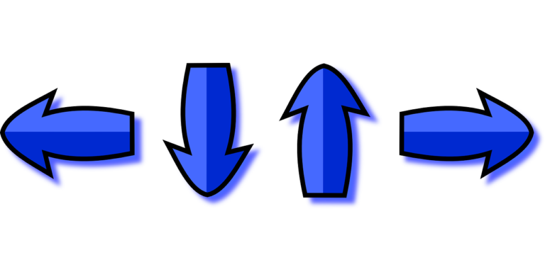 Flechas azules PNG en fondo transparente y alta resolución gratis