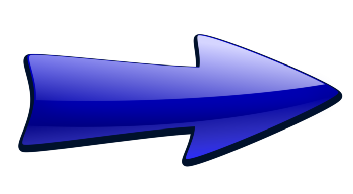 Blaue PNG-Pfeile auf transparentem Hintergrund kostenlos