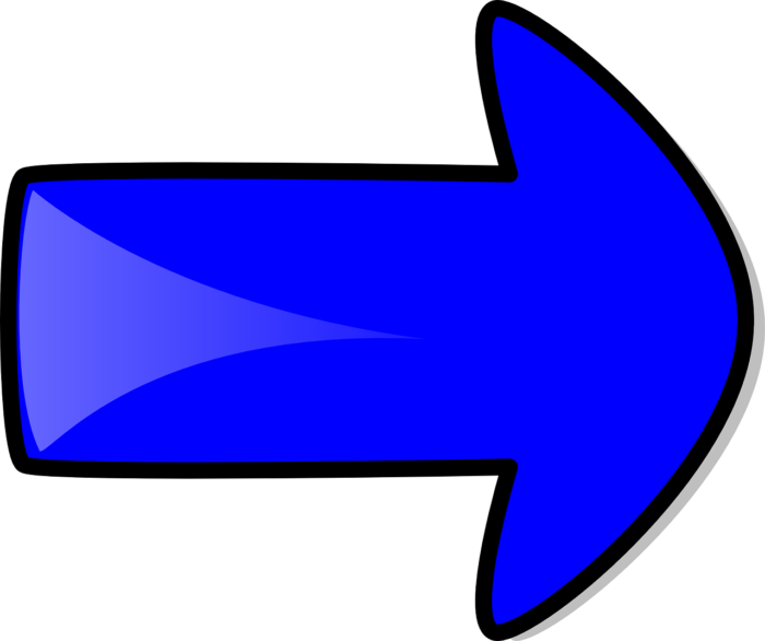 Setas azuis PNG em fundo transparente gratuitamente