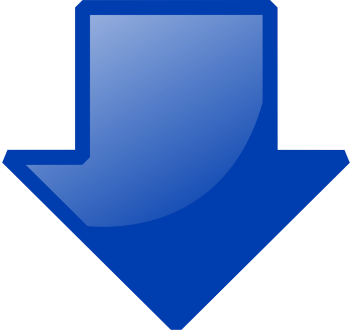 Blaue PNG-Pfeile auf transparentem Hintergrund kostenlos