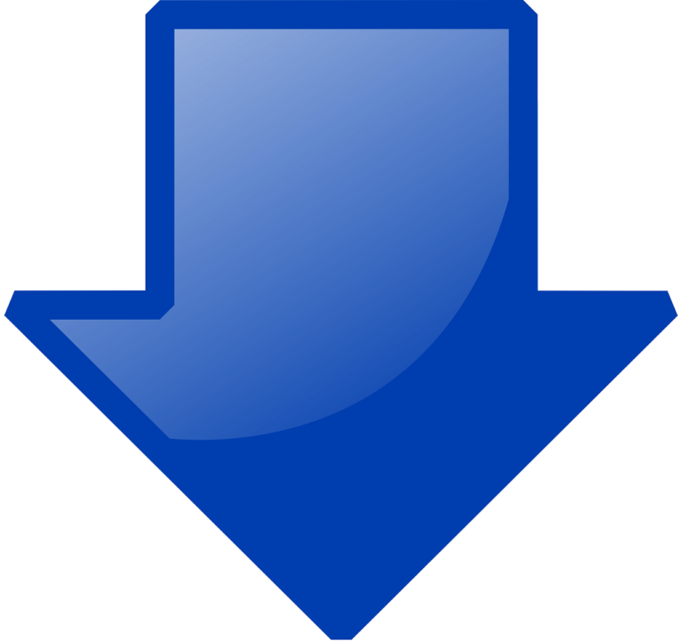 Flechas azules PNG en fondo transparente y alta resolución gratis