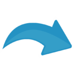 Setas azuis PNG em fundo transparente gratuitamente