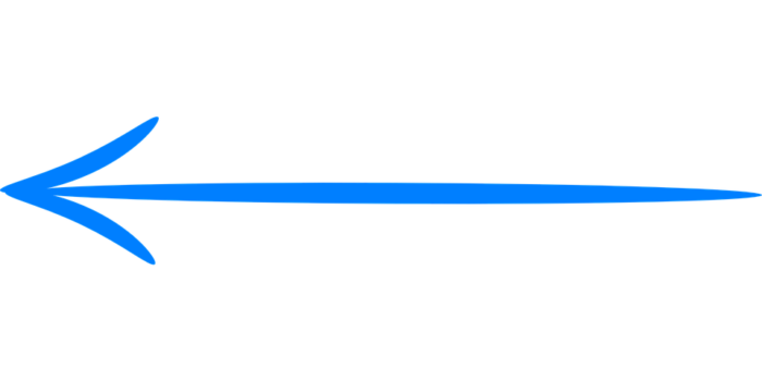 Blue PNG Arrows on Transparent Background for Free