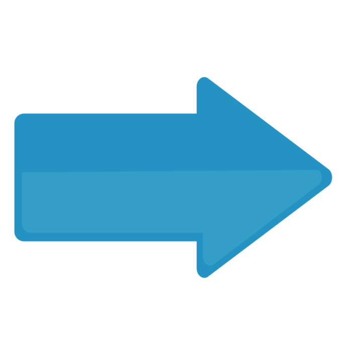 Setas azuis PNG em fundo transparente gratuitamente