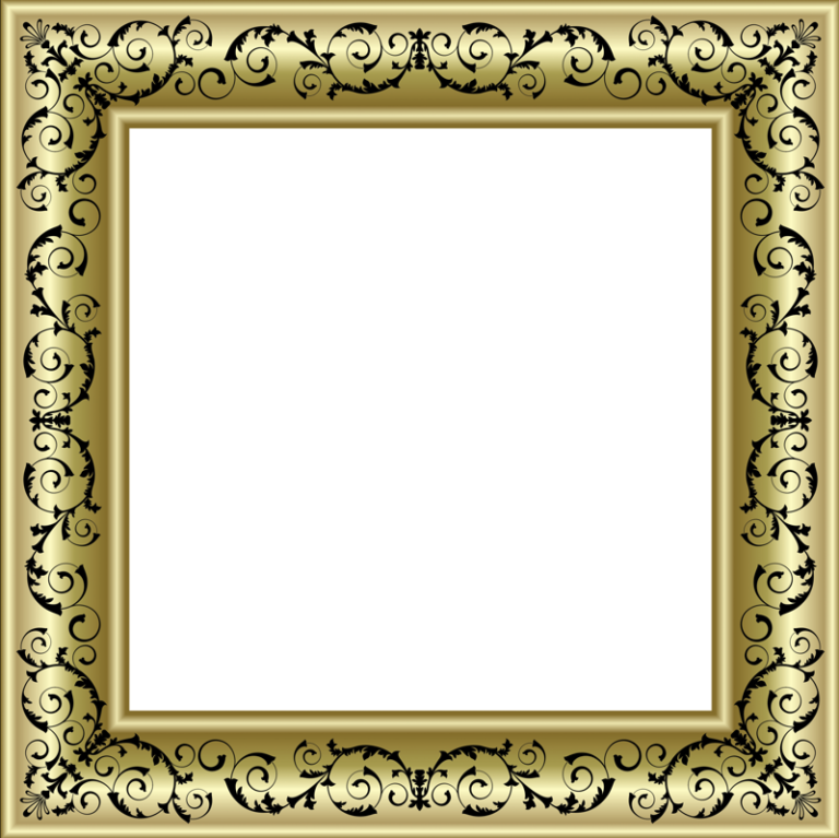 Marcos de fotos sobre un fondo transparente en PNG. 180 imágenes